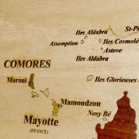 Map of Vanilla islands - Woodmap