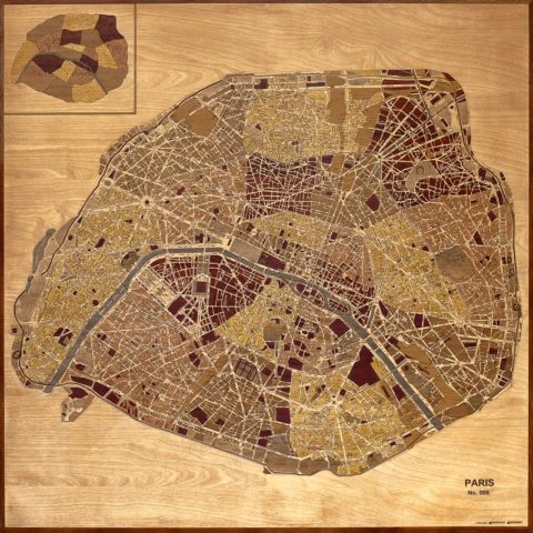 Map of Paris - Woodmap